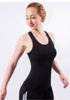 China Custom Cotton Spandex Racerback Tank Top for Women 180g Quick Dry Fitness Wear XS to 5XL for sale