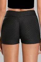 China Custom OEM Sexy Jacquard Women's Running Shorts Cross Waist Booty Shorts Polyester Spandex XS-5XL for sale