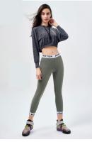 China Custom OEM Women Cropped Pullover Hoodie 220g Polyester Spandex Long Sleeve Crop Top Sweatshirt for sale
