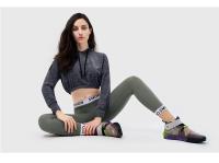 China Custom OEM Women Cropped Pullover Hoodie 220g Polyester Spandex Long Sleeve Crop Top Sweatshirt for sale