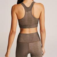 China Snakeskin Printed Womens Sports Bra for sale
