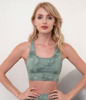 China Smoky Gray Double Layer Sports Bra 210g Full Figure Fitness Wear OEM Custom Size XS-5XL for sale
