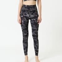 China High Waist Camo Printed 7/8 Yoga Leggings for Women Polyester Spandex 280g for sale
