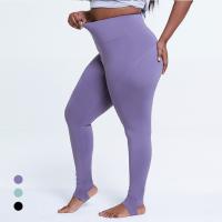 China High Waist Compression Leggings for Women Plus Size Nylon Spandex 280g for sale
