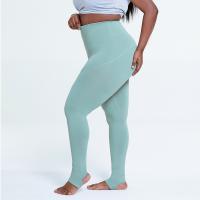 China High Waist Compression Leggings for Women Plus Size Nylon Spandex 280g for sale
