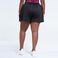 China Women Plus Size Elastic Band Running Shorts with Drawstring XS-5XL 280g Polyester Spandex for sale