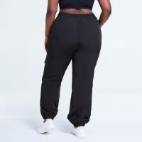 China Richee Plus Size Sports Pants Womens Black Running Pants With Pockets for sale