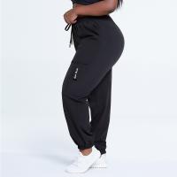 China Richee Plus Size Sports Pants Womens Black Running Pants With Pockets for sale