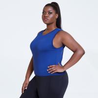 China Navy Dry Fit Plus Size Tank Top 260g Hollow Out Back Workout Tanks XS-5XL for sale