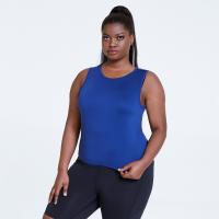 China Navy Dry Fit Plus Size Tank Top 260g Hollow Out Back Workout Tanks XS-5XL for sale