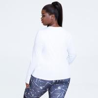 China Women Thumb Hole Hollow Out Sports Sweatshirt Large Size 5XL Polyester Spandex Custom Logo for sale