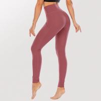 China High Waist Yoga Leggings with Phone Pocket 280g Polyester Spandex Women Workout Tights for sale