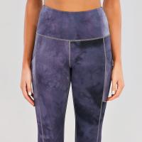 China Customized logo Ash purple Womens Yoga Leggings 7/8 Workout Pants for sale