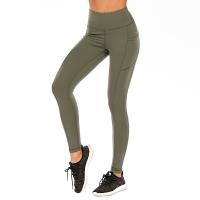China Women's High Waist Yoga Leggings with Side Phone Pocket 7/8 Length 230g Nylon Spandex for sale