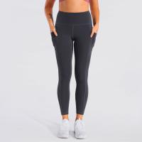 China Women's High Waist Yoga Leggings with Side Phone Pocket 7/8 Length 230g Nylon Spandex for sale