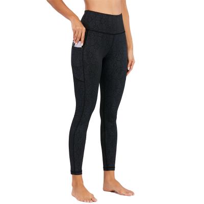 China Customizable Jacquard Fabric Women Fitness Pants Slimming Gym Leggings 280g XS-5XL for sale