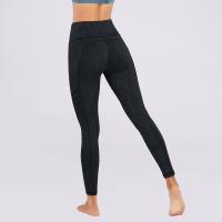 China Customizable Jacquard Fabric Women Fitness Pants Slimming Gym Leggings 280g XS-5XL for sale