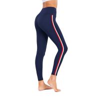 China Custom OEM Plus Size Navy Yoga Leggings 280g Polyester Spandex Activewear for sale