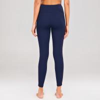 China Custom OEM Plus Size Navy Yoga Leggings 280g Polyester Spandex Activewear for sale
