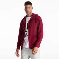 China Unisex Long Sleeve Winter Hoodie with Rib Cuff Zipper Up 260g Cotton Polyester for sale