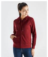 China Unisex Long Sleeve Winter Hoodie with Rib Cuff Zipper Up 260g Cotton Polyester for sale