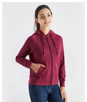 China Unisex Long Sleeve Winter Hoodie with Rib Cuff Zipper Up 260g Cotton Polyester for sale