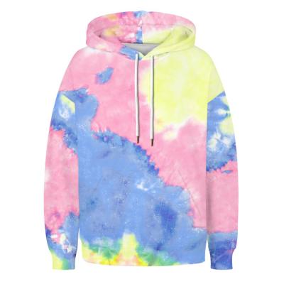 China Custom Dip Dye Pullover Hoodie for Women 260g Polyester Spandex Workout for sale