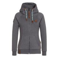 China Custom OEM Winter Women Long Sleeve Zip Up Hoodie 260g Polyester Spandex XS-5XL for sale
