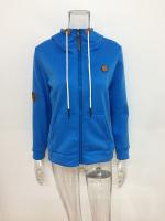 China Custom OEM Winter Women Long Sleeve Zip Up Hoodie 260g Polyester Spandex XS-5XL for sale