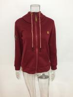 China Custom OEM Winter Women Long Sleeve Zip Up Hoodie 260g Polyester Spandex XS-5XL for sale