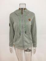 China Custom OEM Winter Women Long Sleeve Zip Up Hoodie 260g Polyester Spandex XS-5XL for sale