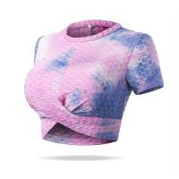 China BSCI Certified Women's Cropped T Shirt 260g Short Sleeve Workout Crop Top for sale
