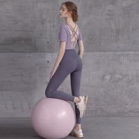 China Richee Soft Fabric Grey Ladies Sports Leggings High Waisted 280g Nylon Spandex Exercise Pants for sale