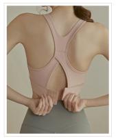 China Deep Neck Sports Bra Back Adjustment Fitness Bra Nylon Spandex XS-5XL for sale