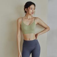 China Customizable Richee Tight Fit Sports Bra Ladies Gym Tops Nylon Spandex 210g for sale