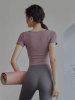 China Custom OEM Big Neck Crop Top T Shirt Polyester Spandex 180GSM XS-5XL for sale