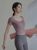 China Custom OEM Big Neck Crop Top T Shirt Polyester Spandex 180GSM XS-5XL for sale