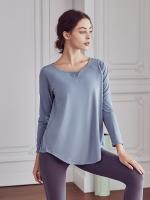 China BSCI Certified Women's Long Sleeve Sports T Shirts Nylon Spandex Athletic Wear Size XS-5XL for sale