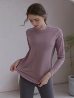 China Back Slit Mesh Shoulder Womens Long Sleeve Sweatshirt For Spring for sale