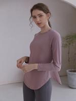 China Back Slit Mesh Shoulder Womens Long Sleeve Sweatshirt For Spring for sale