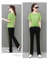 China Custom Logo Women's Athletic Loose Fit Pants with Pocket 200gsm Polyester Spandex Black for sale