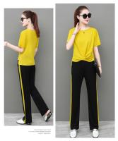 China Custom Logo Women's Athletic Loose Fit Pants with Pocket 200gsm Polyester Spandex Black for sale