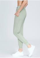 China Custom OEM Women Jogger Pants 190g Polyester Spandex Elastic Waist with Pockets for sale