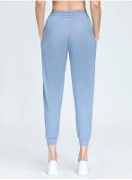 China Custom OEM Women Jogger Pants 190g Polyester Spandex Elastic Waist with Pockets for sale