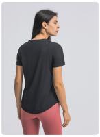 China Custom OEM Women Dry Fit Short Sleeve Running Shirts 170g Polyester Spandex XS-5XL for sale