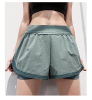 China Richee Women's 2 Piece Running Shorts with Liner Elastic Band Polyester Spandex XS-5XL for sale