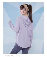 China Custom Women Long Sleeve Zip Up Hoodie XS-5XL 200g Polyester Spandex Dry Fit Running Wear for sale