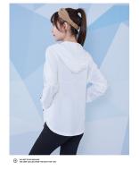 China Custom Women Long Sleeve Zip Up Hoodie XS-5XL 200g Polyester Spandex Dry Fit Running Wear for sale