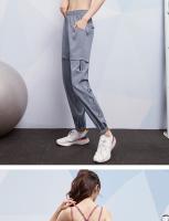 China Women's Side Pocket Running Track Pants 200g Polyester Spandex XS-5XL for sale