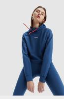 China Custom OEM Women Polyester Spandex Sports Hoodie 200g Long Sleeve with Leggings Set for sale